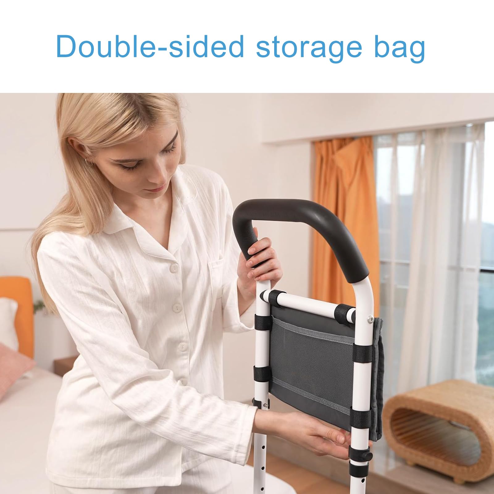 EliaValth Bed Rails for Elderly Adults Safety, Bed Rail with Storage ...