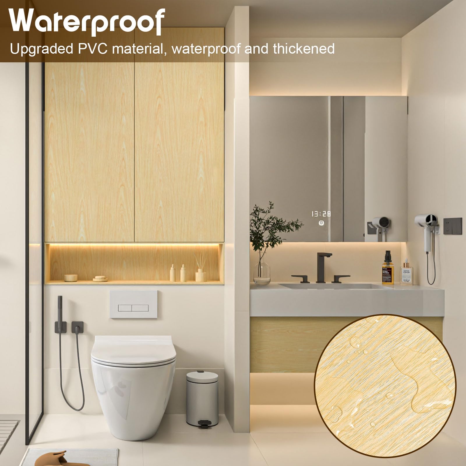 Snapklik.com : Wood Grain Contact Paper Light Natural Wood Wallpaper ...
