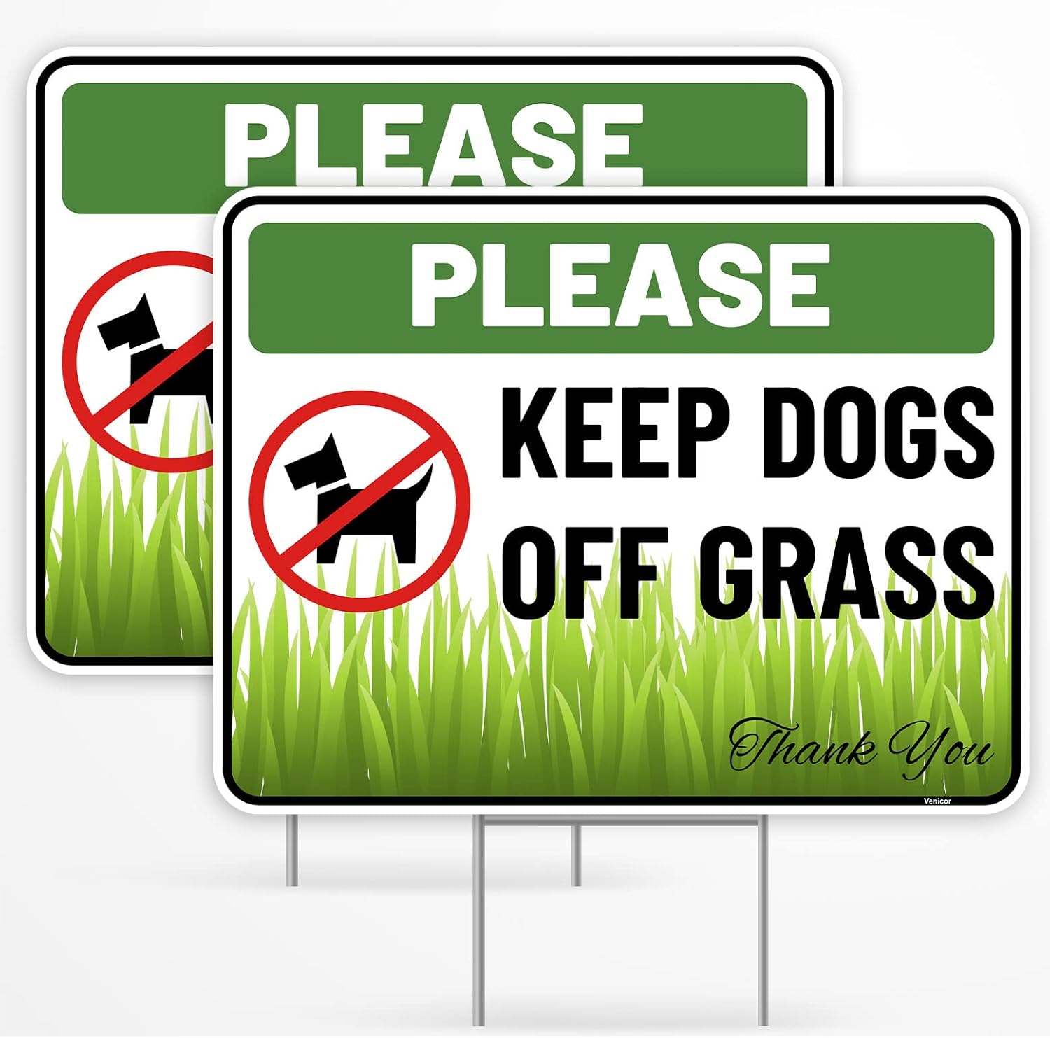 Amazon.com : 2PC Keep Dogs Off Lawn Sign with Stake, 17 Inches by 13 ...
