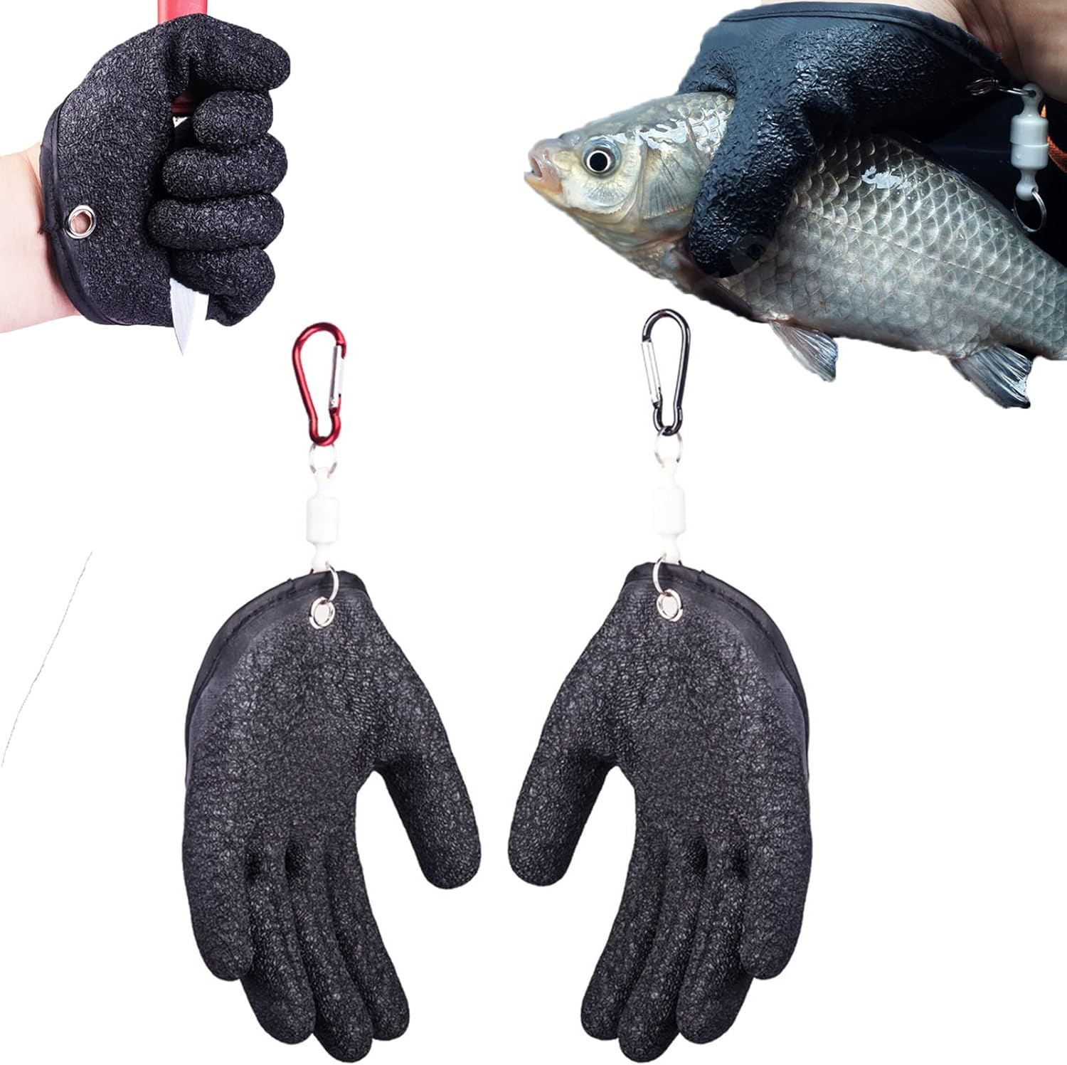 Amazon.com : Fisherman Professional Catch Fish Gloves, Fishing Glove ...