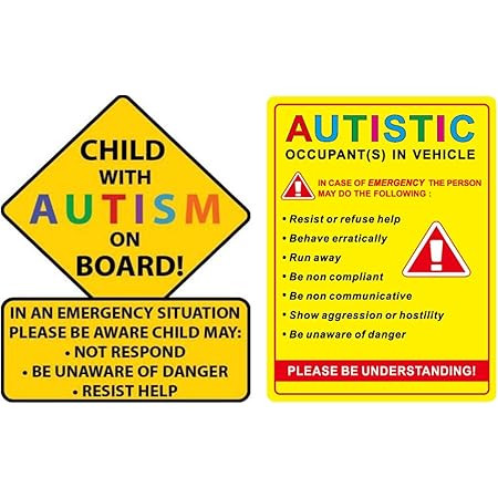 Amazon.com: Autism Awareness Sticker Car Safety Decal for Child in ...