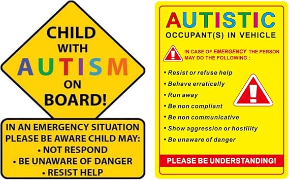 Amazon.com - eDesign 2-Pack Child with Autism Alert Responders and ...