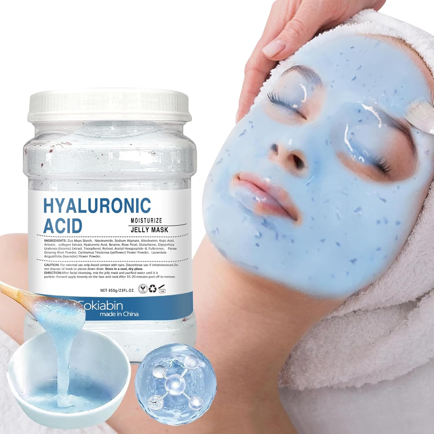 Amazon.com : Fokiabin Jelly Mask for Facials Professional Natural Gel ...
