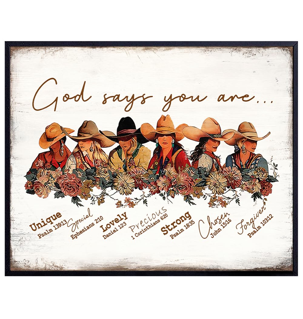 Amazon.com: Country Western Religious Christian Decor - Rustic Boho ...