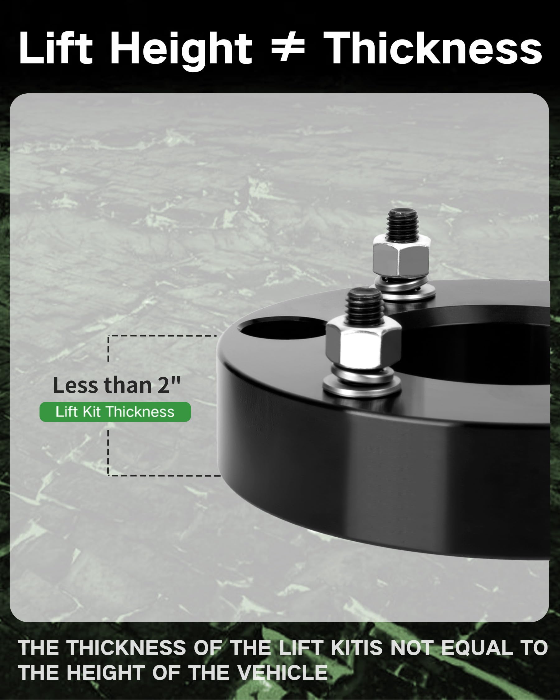 Snapklik.com : 2in Silverado Leveling Kits, 2" Front Level Kit Compatible