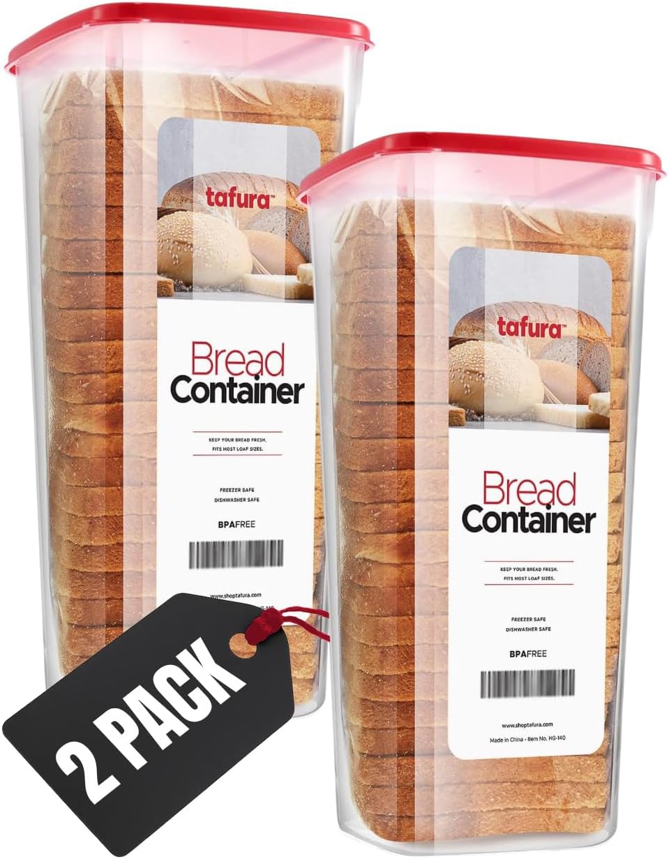 Amazon.com: Buddeez Bread Buddy Bread Box – Fresh Bread Storage ...