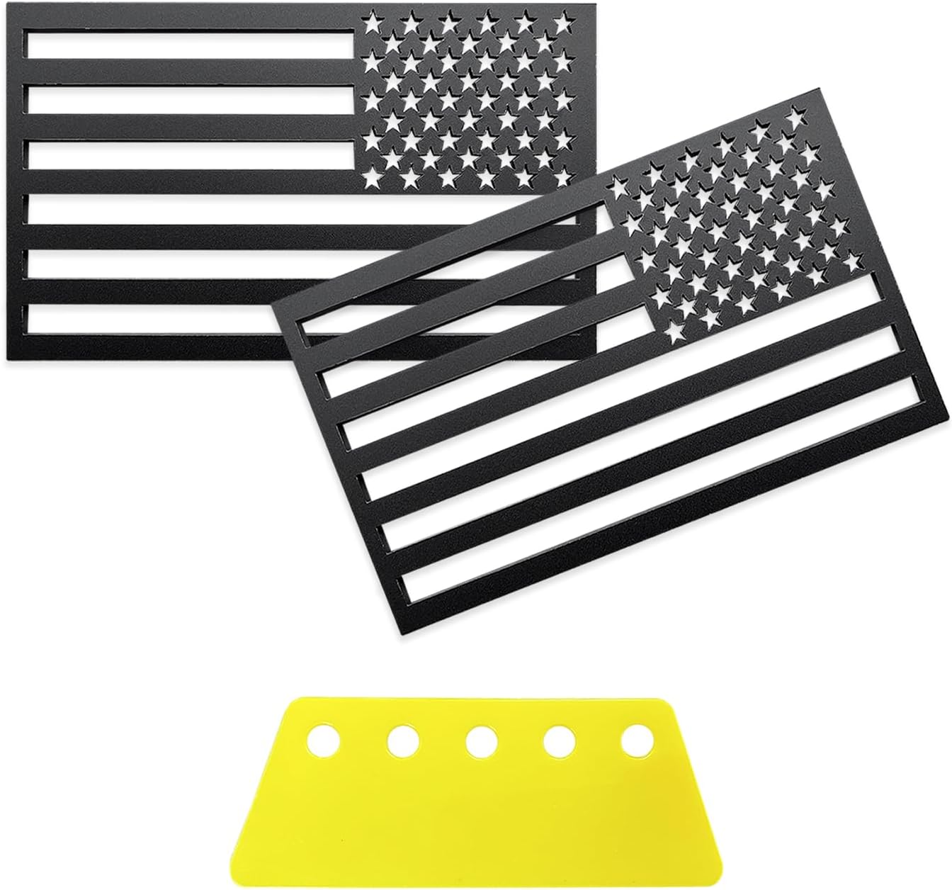 Amazon.com: Augeny 2 PCS 3D American Flag Emblem Decal Cut-Out, 5" x 3 ...