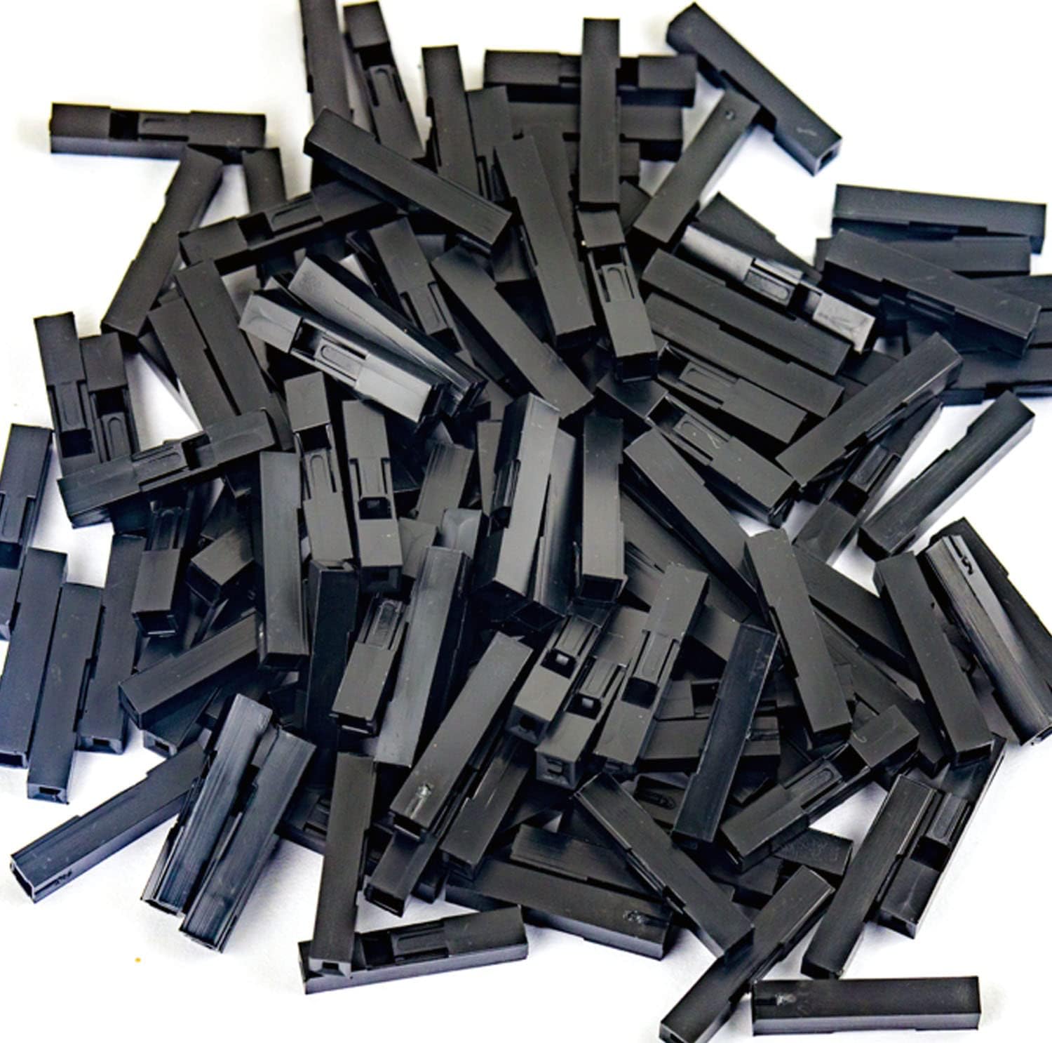 Amazon.com: whiteeeen 200pcs 1 Pin Housing Connector 2.54mm Shell for ...