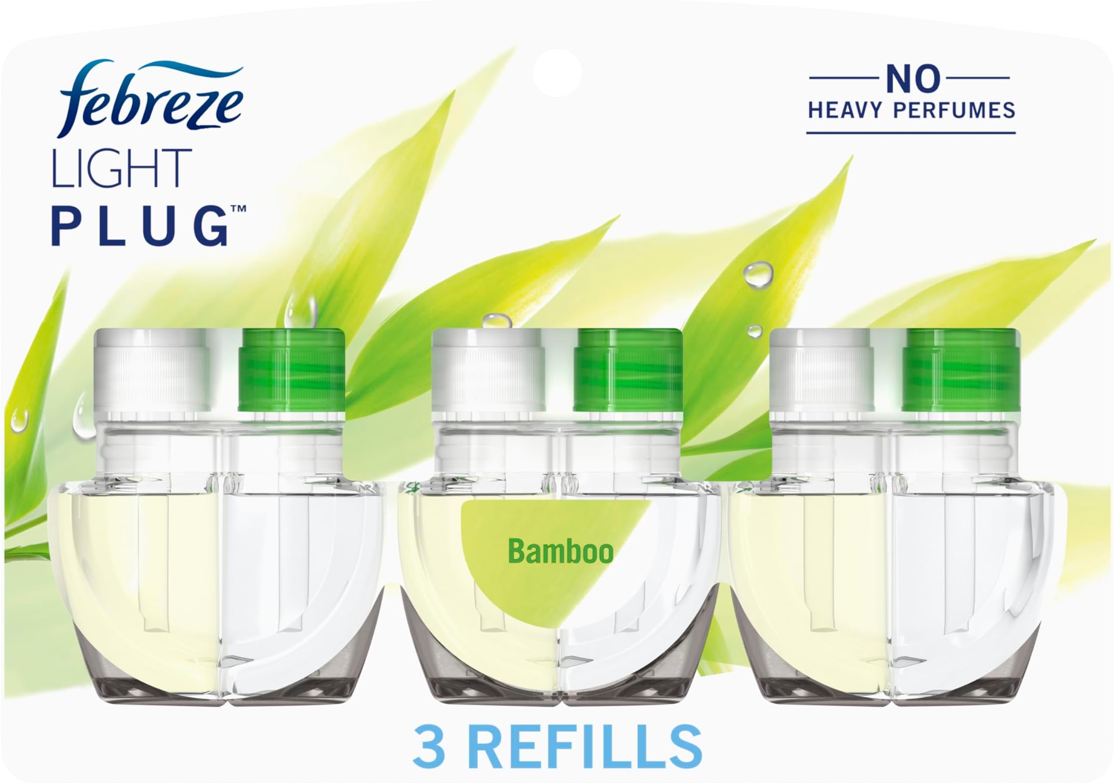 Amazon.com: Febreze LIGHT Fade Defy PLUG Air Freshener, Bamboo, (3) .87 ...