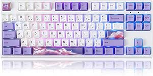 BOYI 87 Keys Wireless RGB Gasket Mechanical Keyboard,Hot Swappable 80% ...
