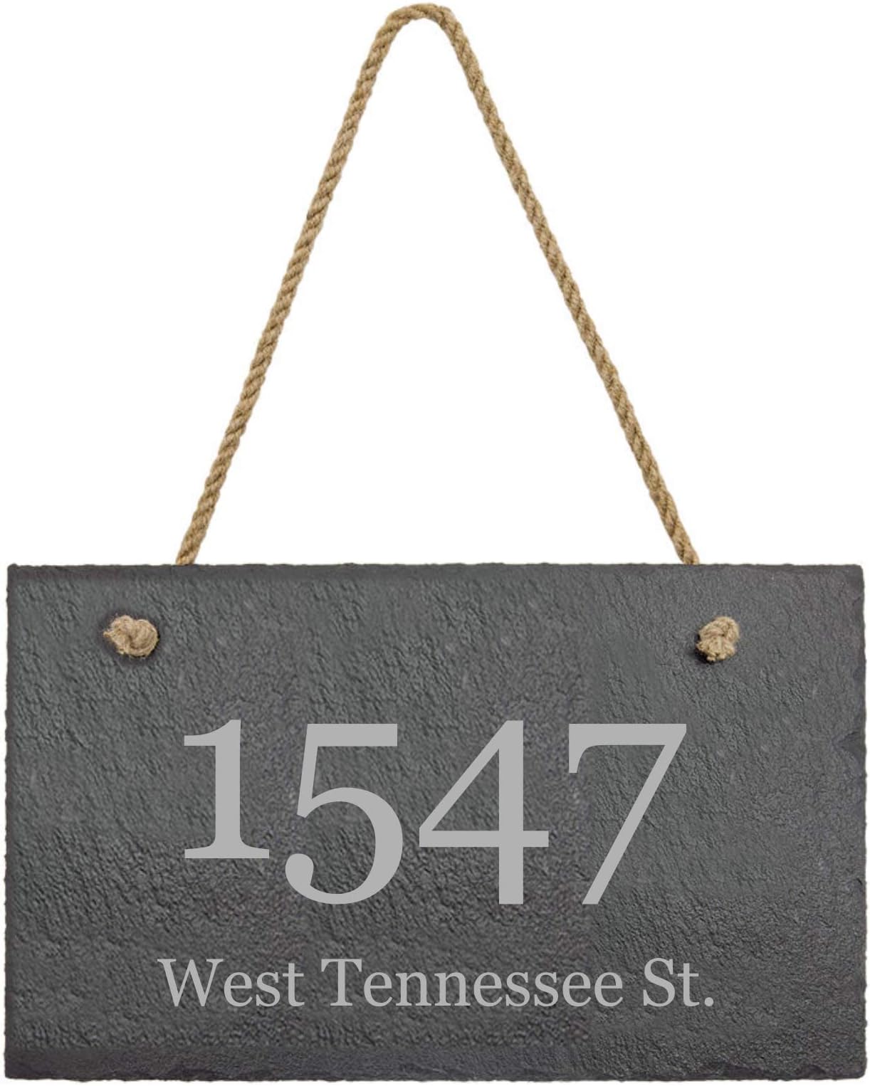 Amazon.com : Personalized Slate Address Plaque 12x7 Indoor Outdoor ...