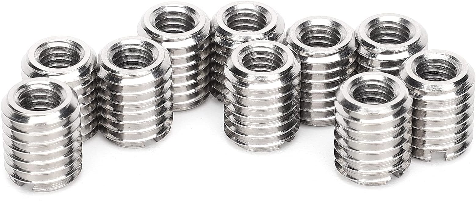 10pcs Intérieur M6 * 1.0 Extérieur M8 * 1.25 Longueur 15mm Inserts ...