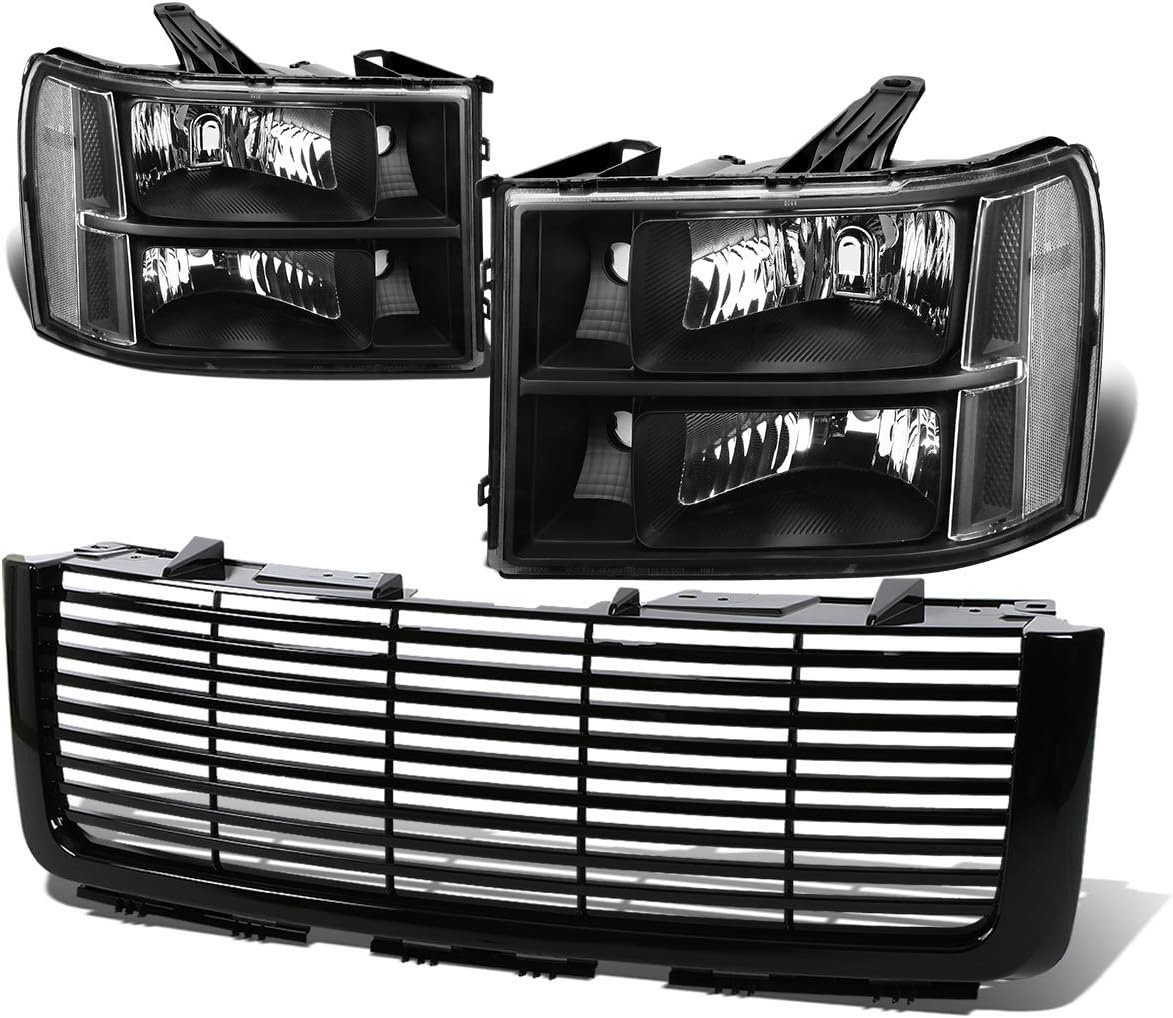 Amazon.com: Compatible with Sierra GMT900 Pair of Black Housing Clear ...