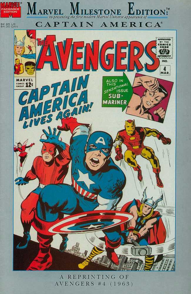 Amazon.com: Marvel Milestone Edition: Avengers, Edition# 4: Marvel: Books