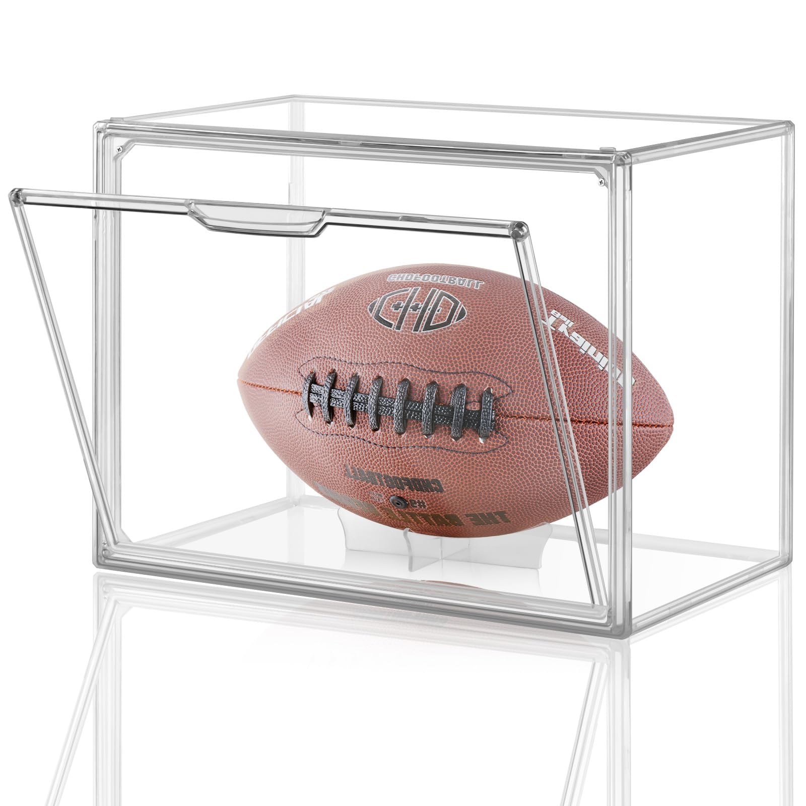 Amazon.com: Football Display Case, Clear Stackable PET Storage Bins ...