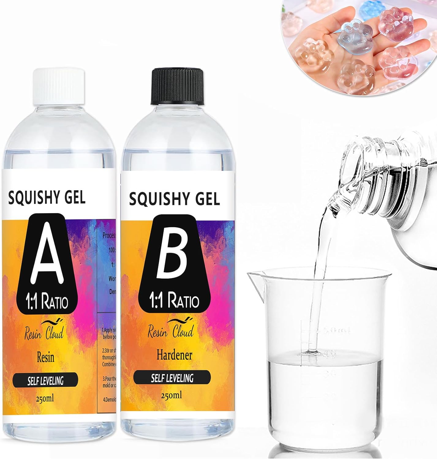 Amazon.com: Liquid Silicone for Squishy Maker, Super Soft Silicone ...