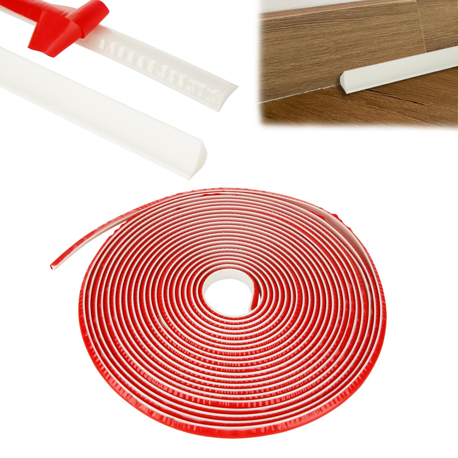 YAYODS TPE Quadrant Trim, 10M Meters Self Adhesive Tile Trim, Plastic ...