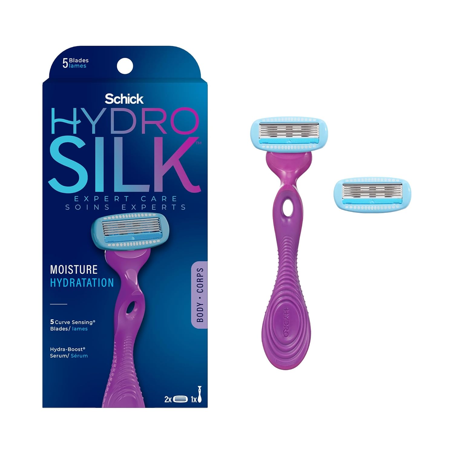 Amazon.com: Schick Hydro Silk Moisture Women's Razor | 5-Blade Razor ...