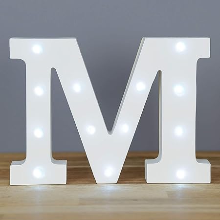 Light Box Letters by Up In Lights - White Wooden Light Up Letters ...