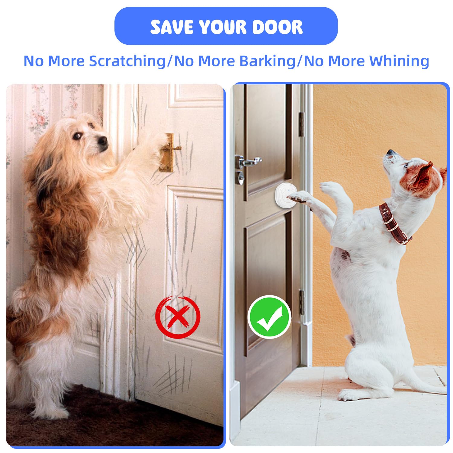 Snapklik.com : Dog Bell For Door Potty Training, Daytech Dog Door Bell ...