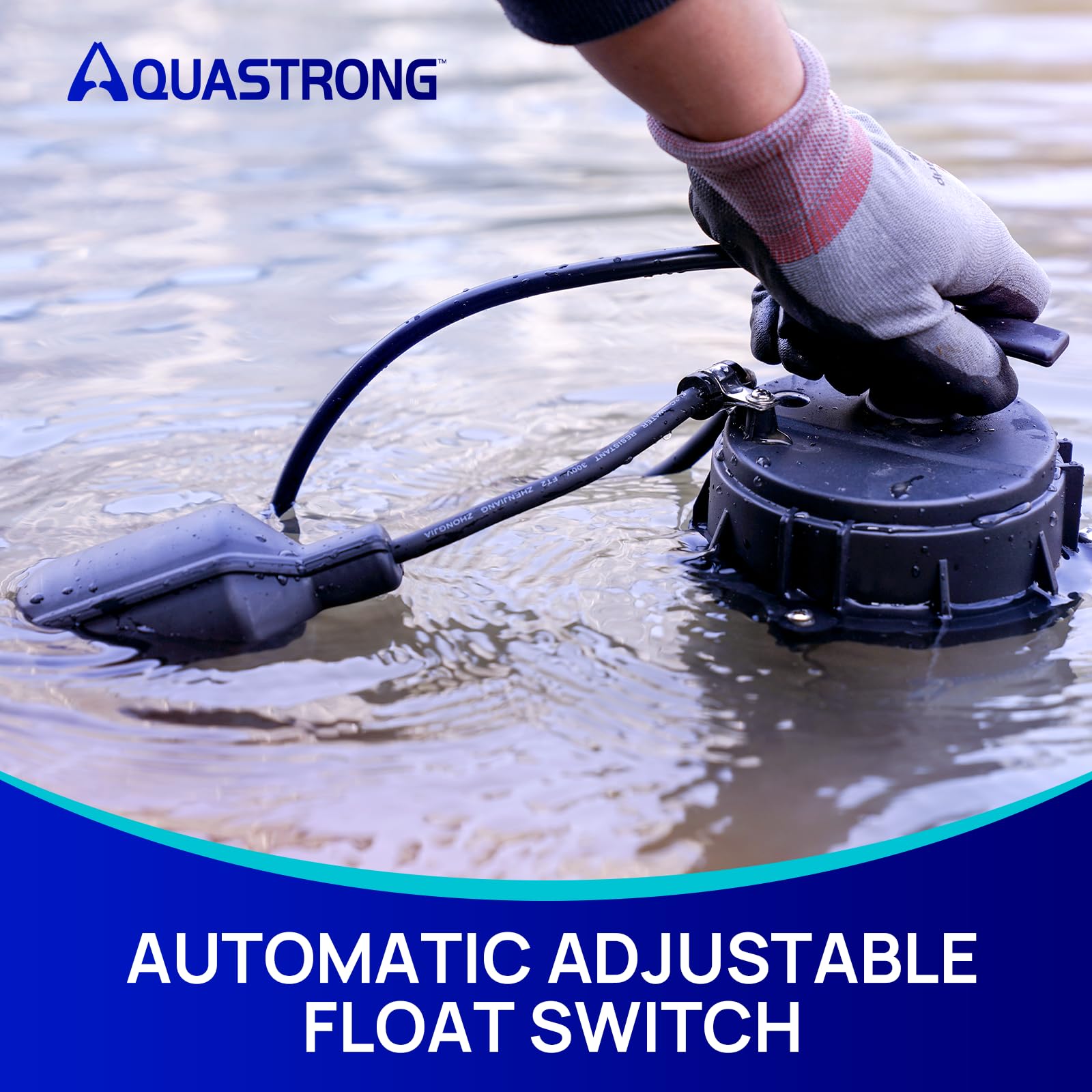 Snapklik.com : AQUASTRONG 3/4 HP Sump Pump, 4200 GPH Stainless Steel And Thermoplastic ...