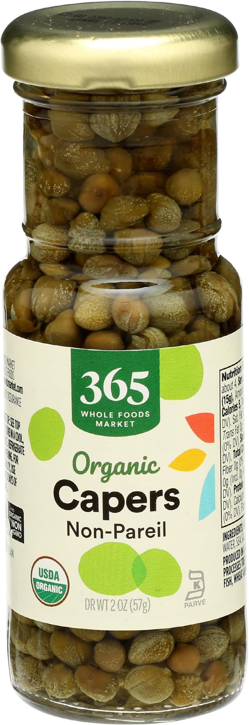 Amazon.com : 365 by Whole Foods Market, Organic Capers, Non-Pareil ...