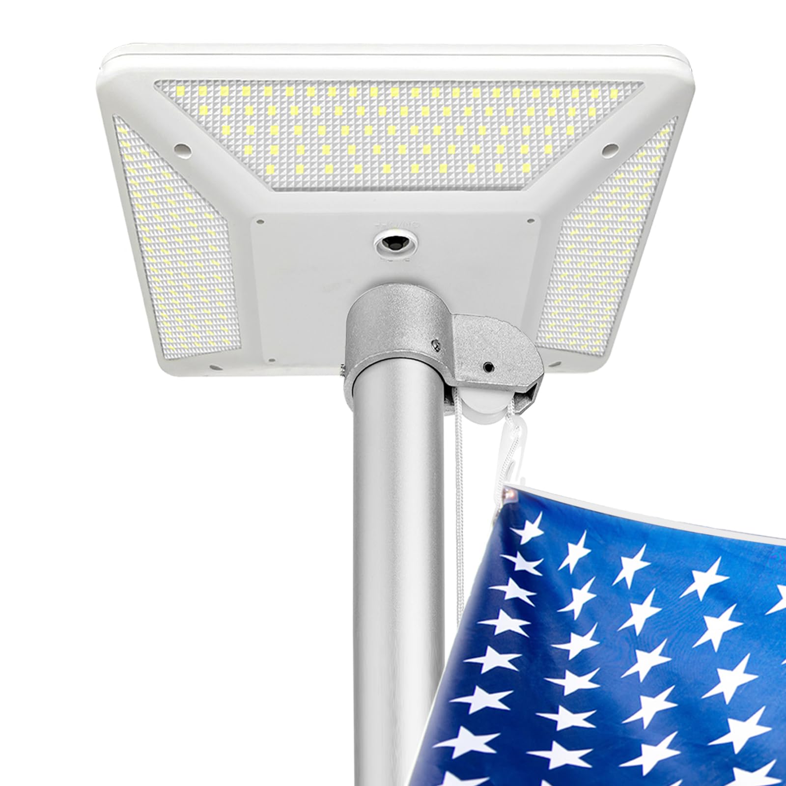 Solar Light Flagpole Light Let Your Flag Shine Bright: Easy