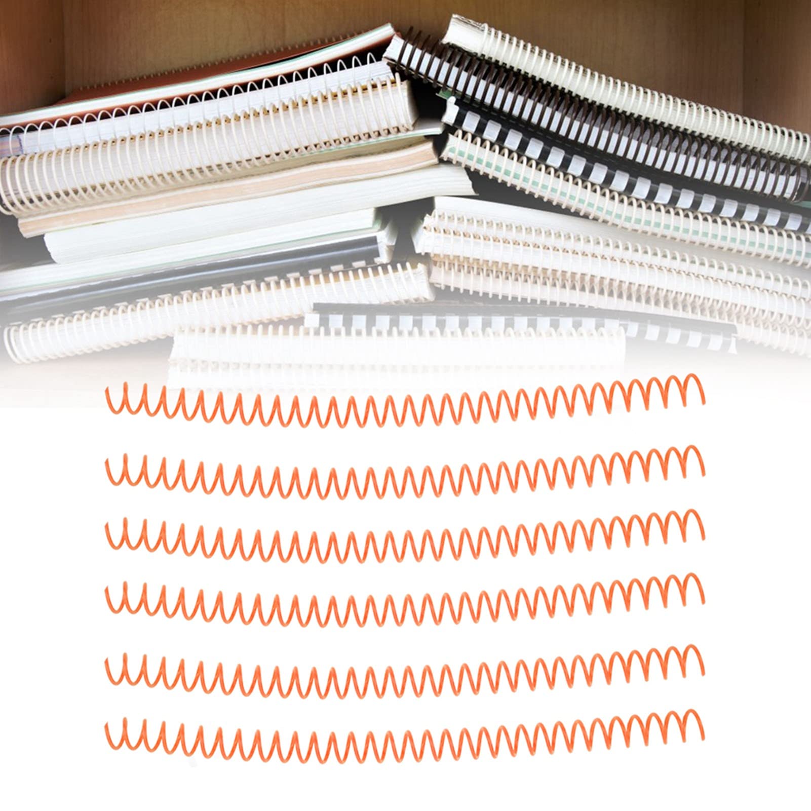 Cinch Binding Machine 20Pcs Spiral Binding Coils 13mm Diameter 30 Holes ...