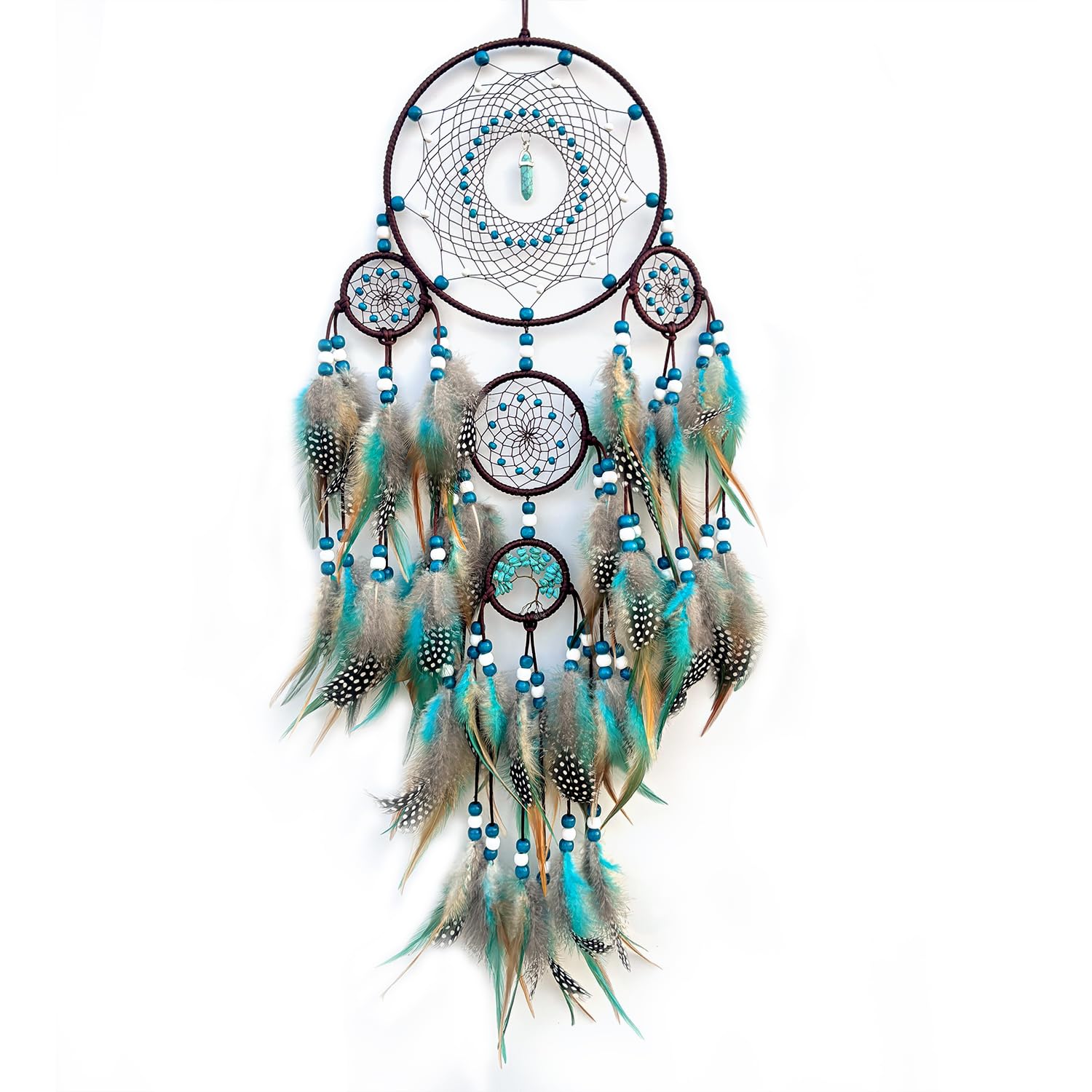 Amazon.com: Large Dream Catchers,Boho Handmade Woven Turquoise Dream ...