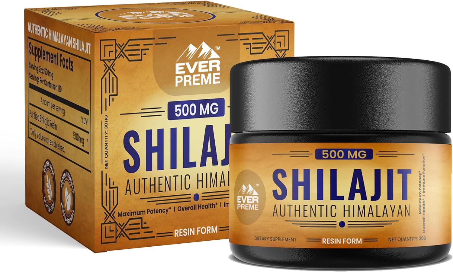 Pure Original Himalayan Shilajit Resin 30g - Shilajit with Fulvic Acid ...