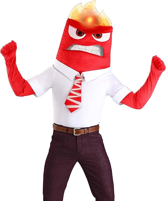 Amazon.com: Disney & Pixar's Inside Out Anger Costume for Adults ...