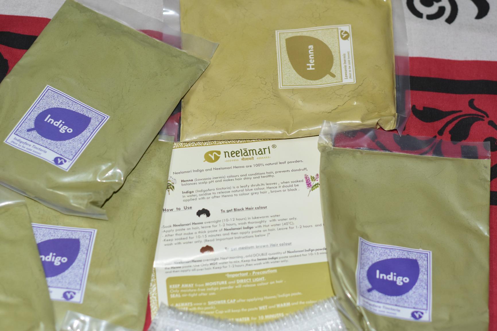 Buy Neelamari Herbs Pure Indigo Leaf Powder For Black Hair (400 gms ...