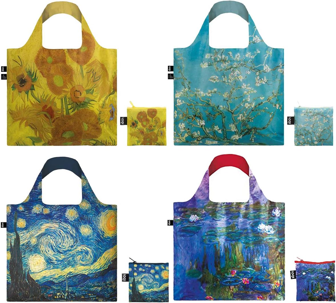 Amazon.com: LOQI Museum12 Collection Pouch Reusable Bags, Set of 4 ...