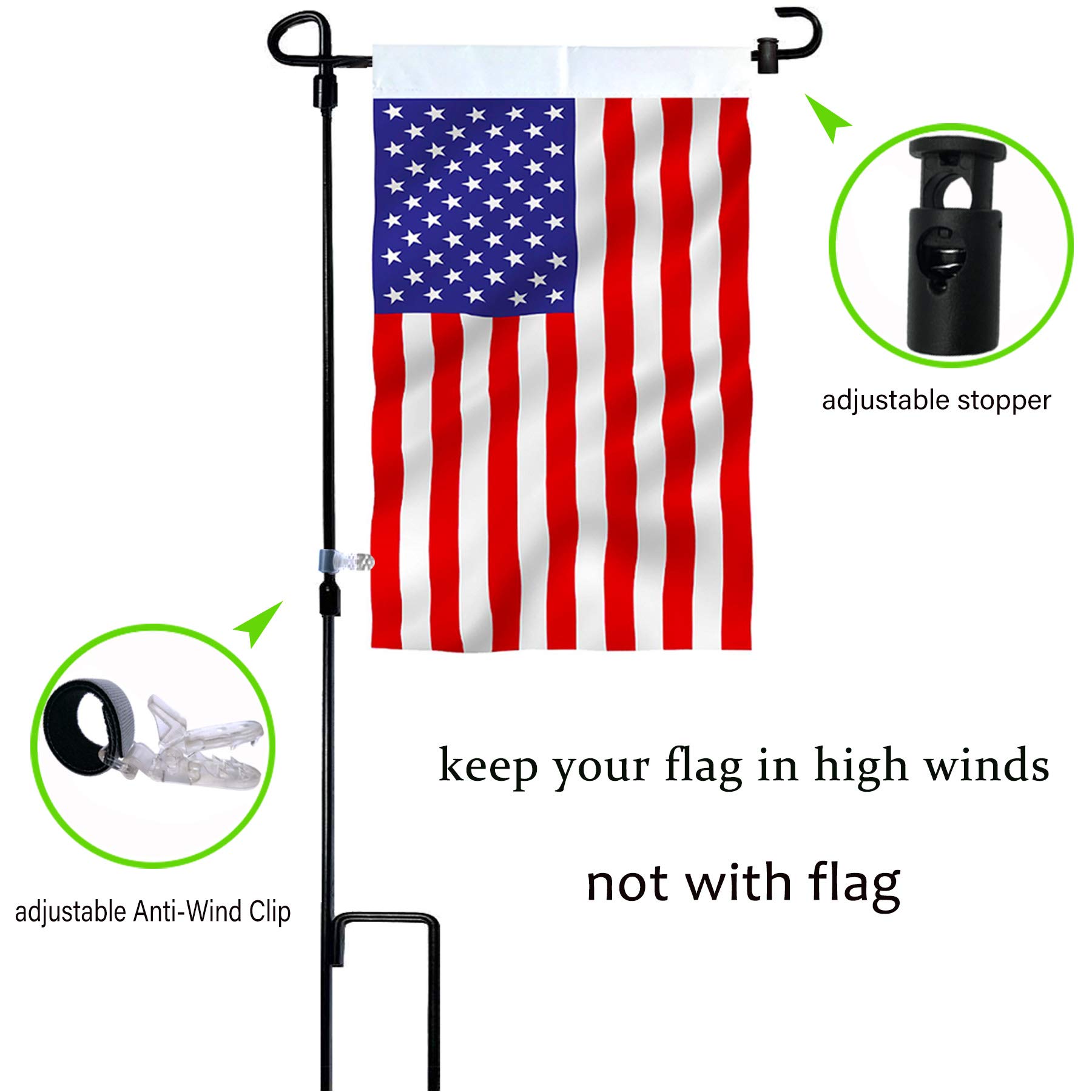 Snapklik.com : Garden Flag Rubber Stoppers And Tiger Anti-Wind Clips ...