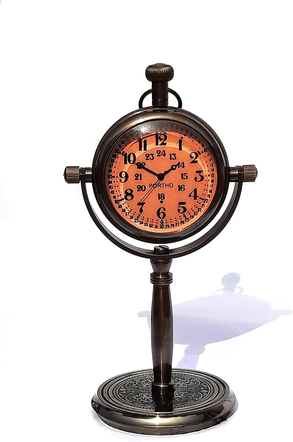 Amazon.com: Popular Antique Desk Clock | Table Watch | Desktop Clock ...