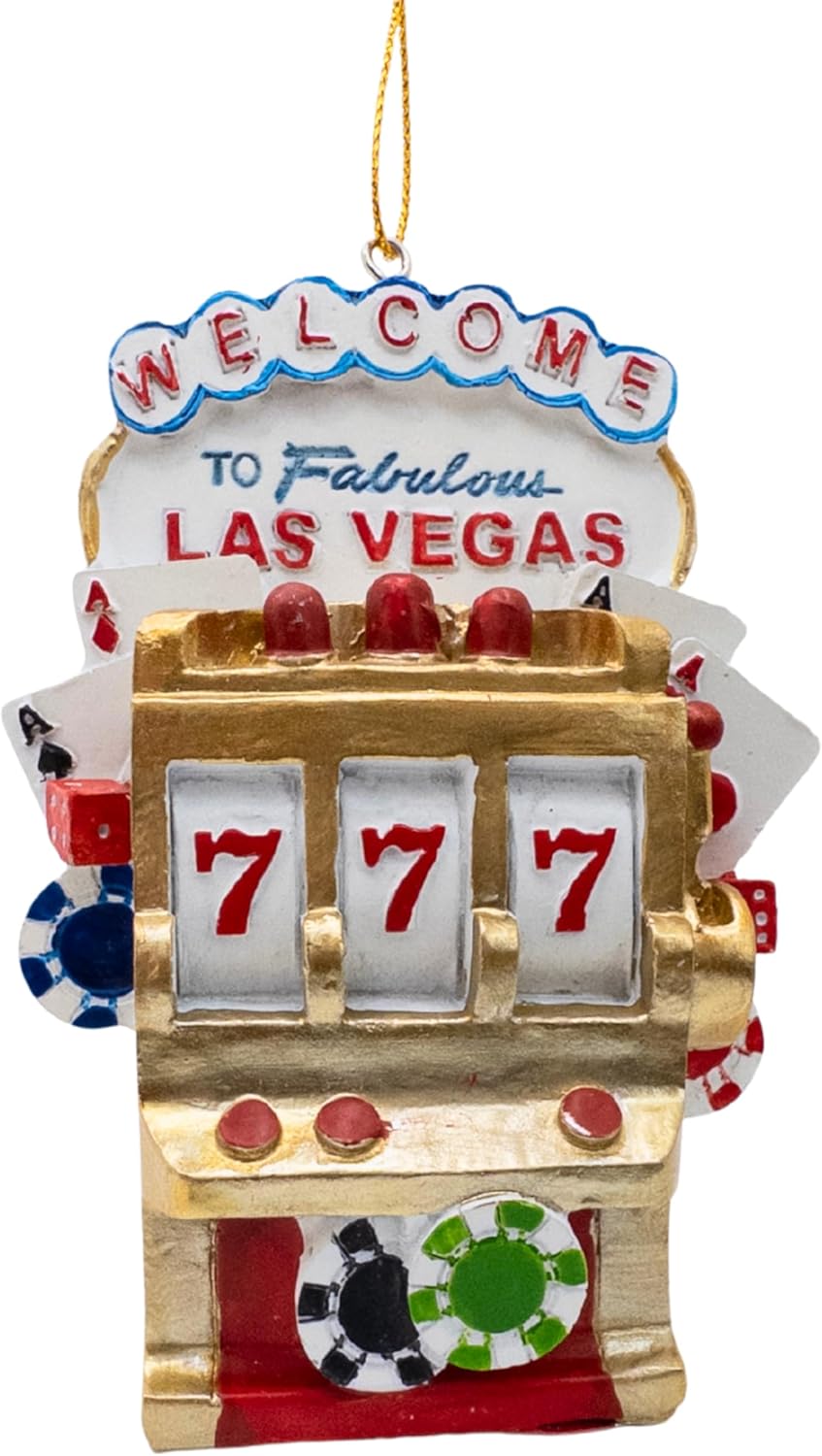 Amazon.com: Las Vegas Slot Machine Casino Christmas Tree Gamblers ...
