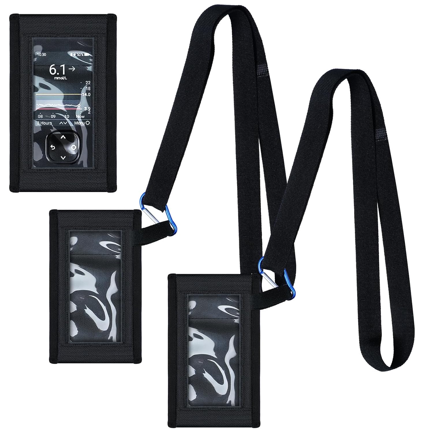 Amazon.com: Kosiz 2 Pack Blood Glucose Meter Case with Lanyard ...