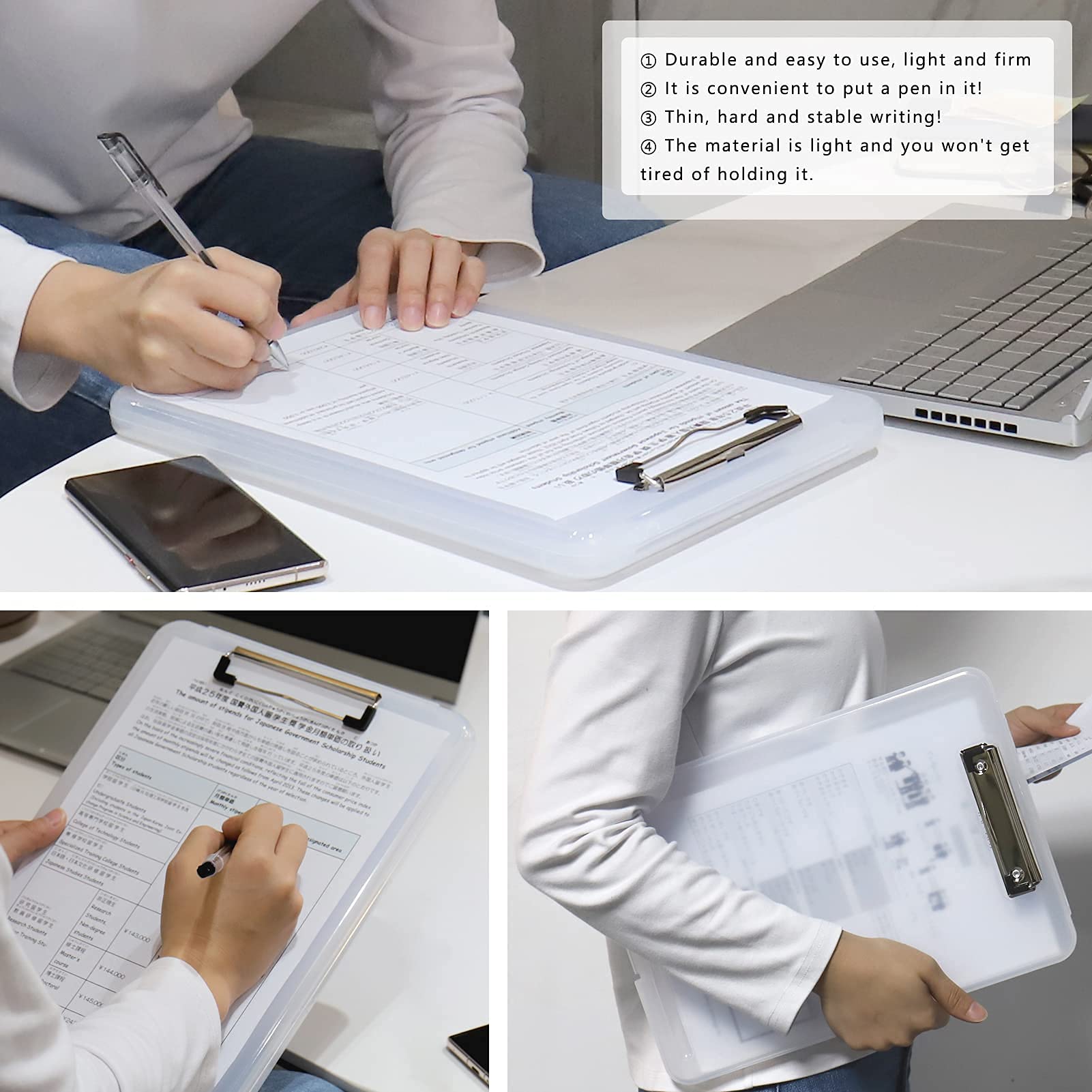 A4 Clipboards File Cover Fold...B096M7W5FS | Encarguelo.com