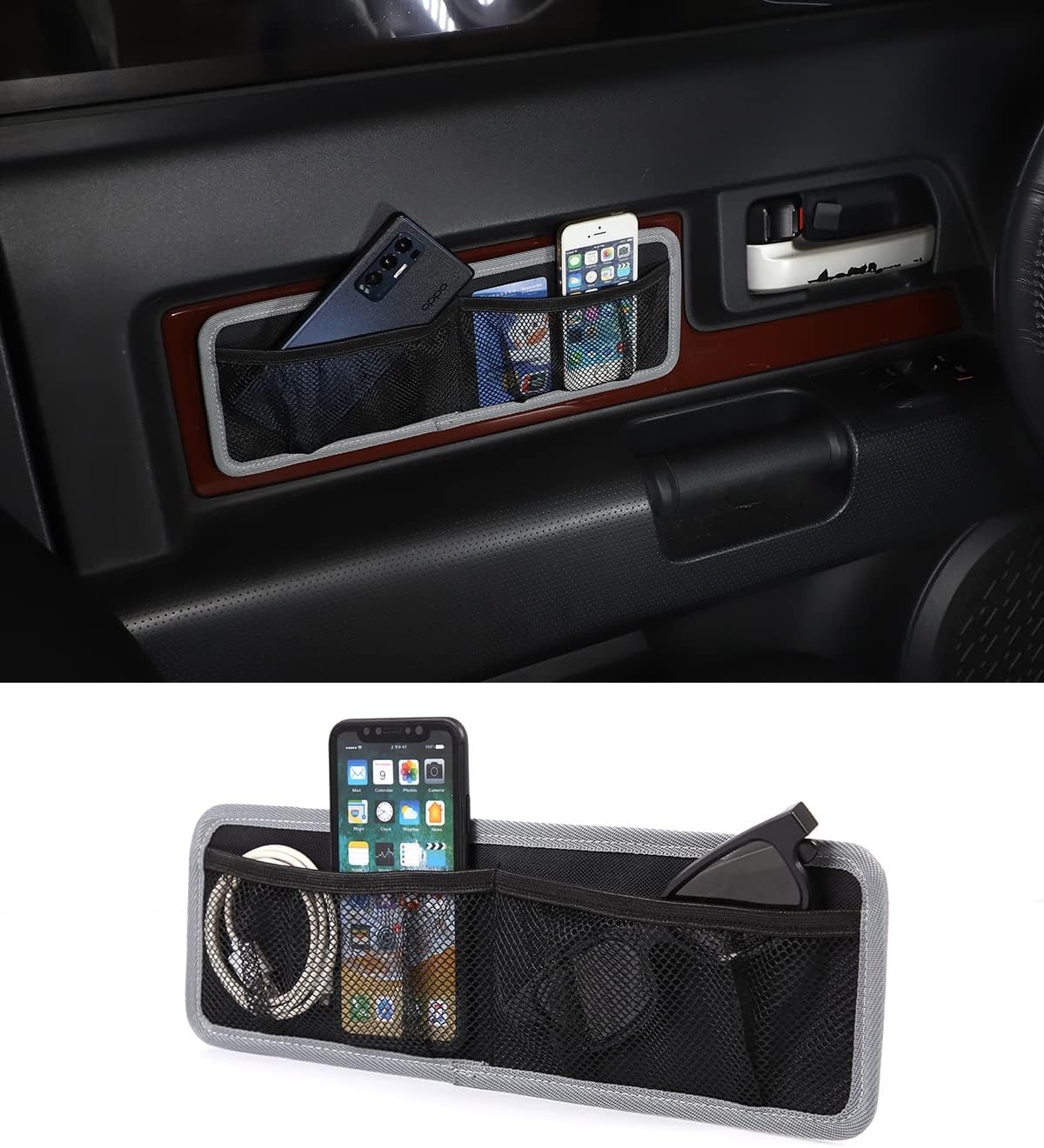 Fgtagtal Car Front Door Storage Pockets Compatible with Toyota FJ ...