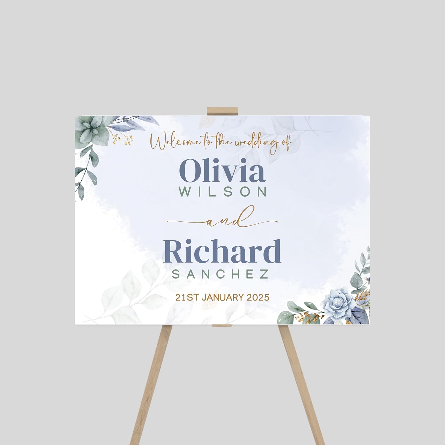 Personalised Wedding Welcome Entrance Sign Board Custom Large Acrylic ...