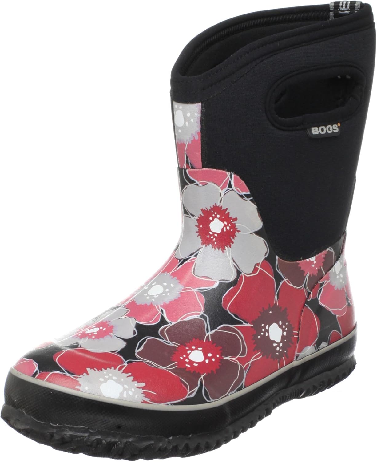 Amazon.com | Bogs Women's Classic Mid Bloom Waterproof Boot | Mid-Calf