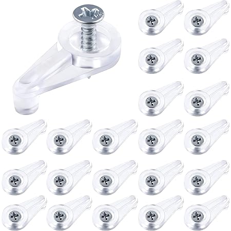 Glass Panel Clips 5/16" offset Clear (Bag of 20) - Cabinet And ...