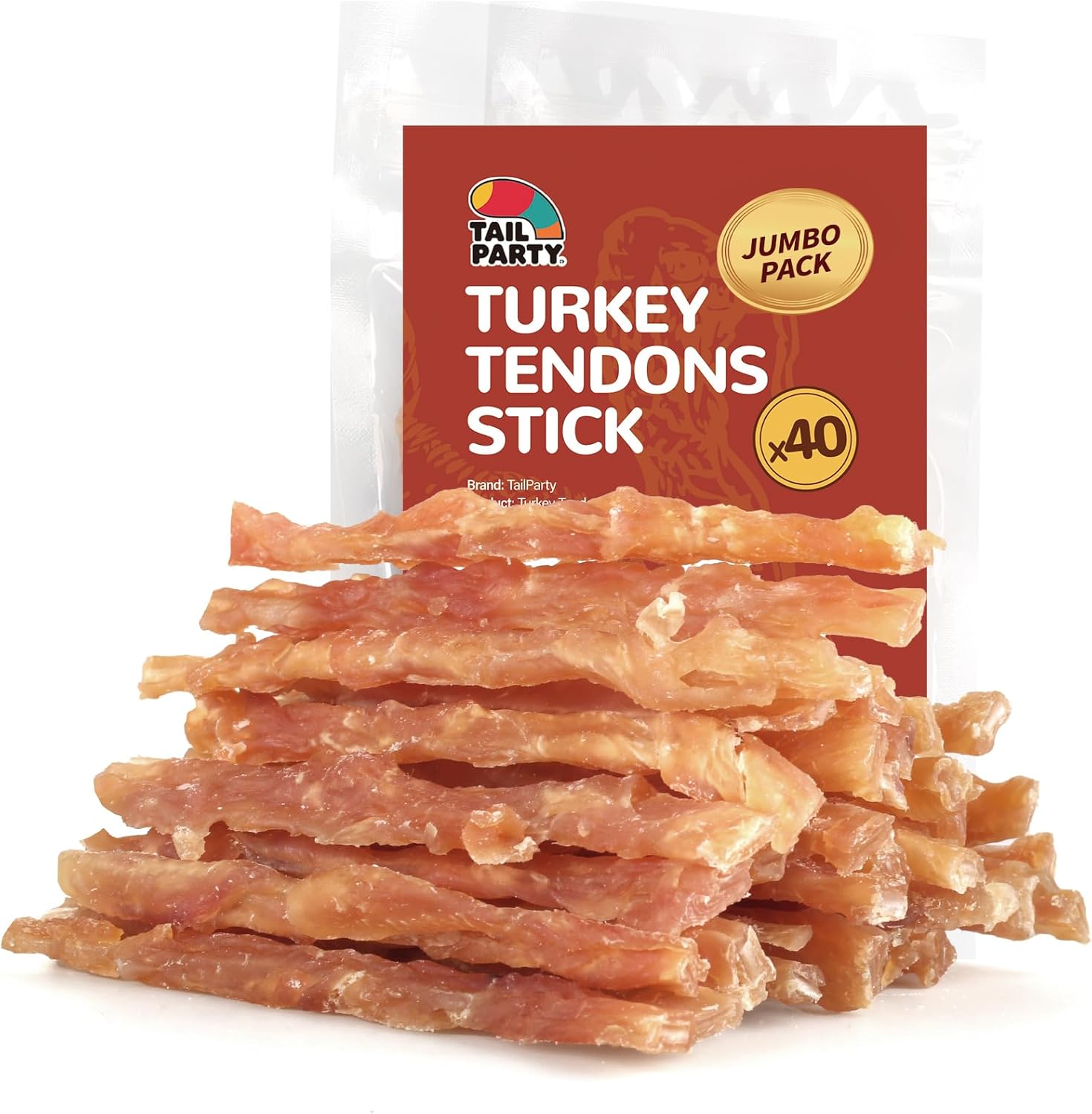 Amazon.com : TailParty Turkey Tendons for Dogs, 1 lb, Dog Training ...