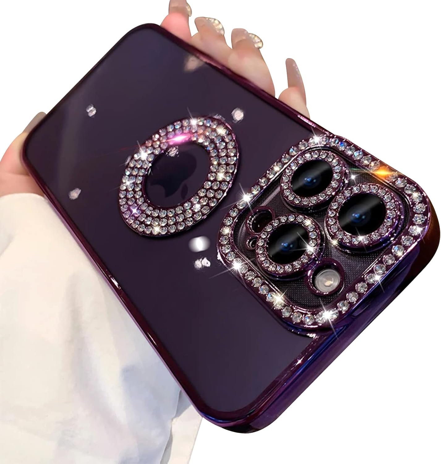 Amazon.com: Fycyko Compatible for iPhone 12 Pro Max Case with Luxury ...