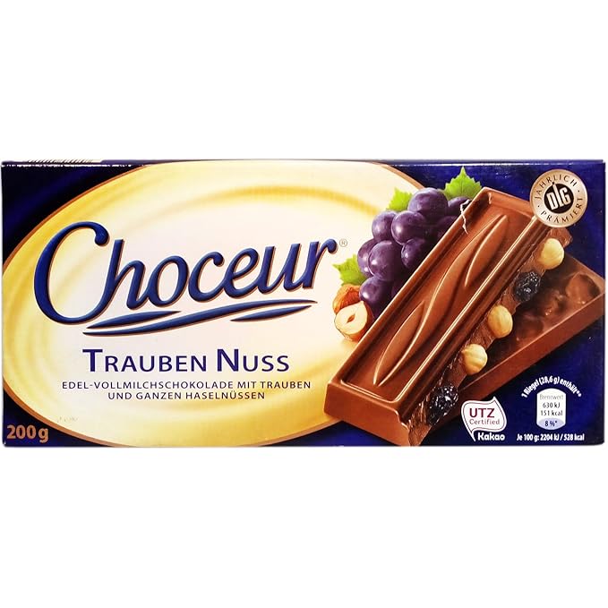 Choceur Chocolate - Trauben Nuss, 200g Carton : Amazon.in: Grocery ...