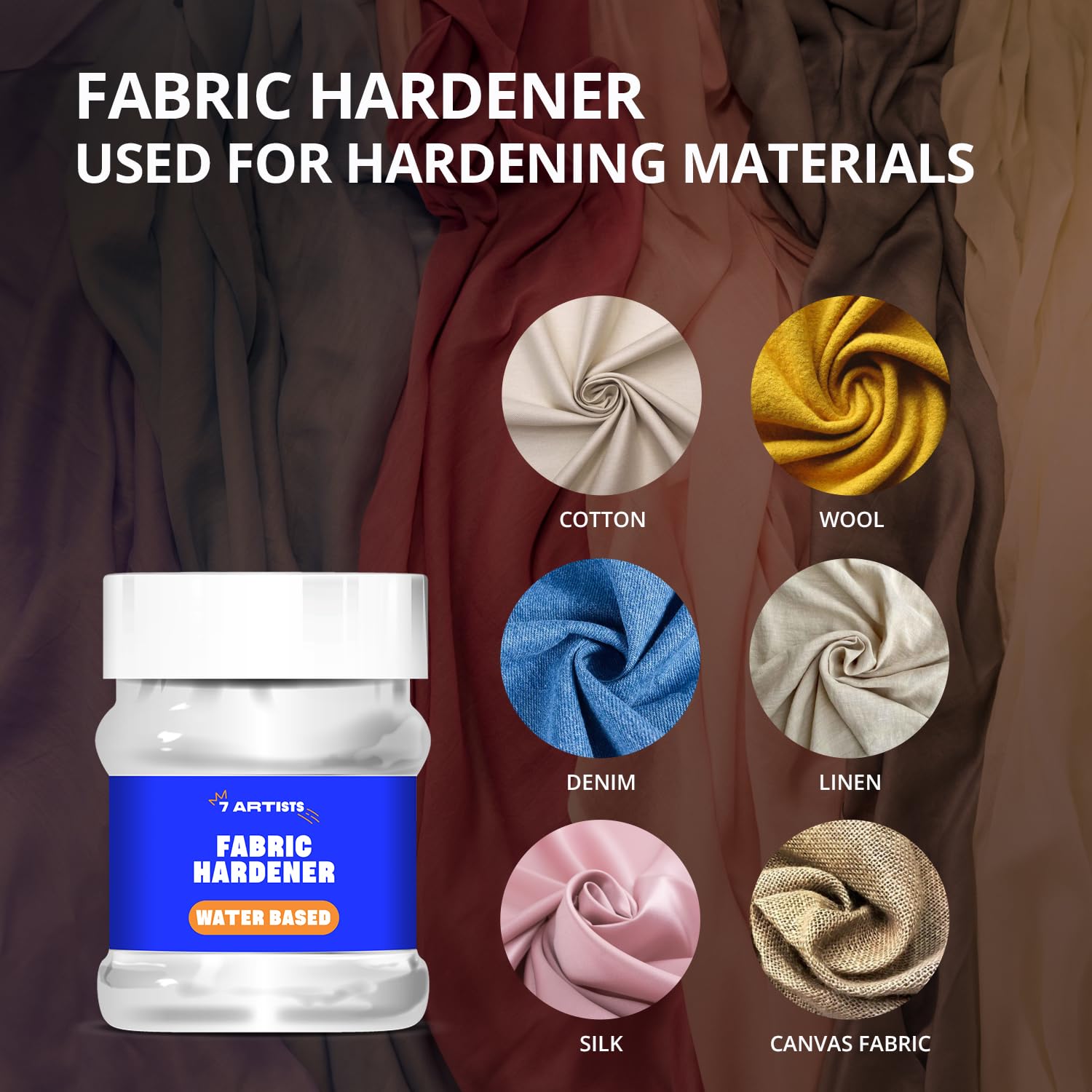 7 Artists Fabric Stiffener 230 ml Textile Hardener | Textile Stiffener ...