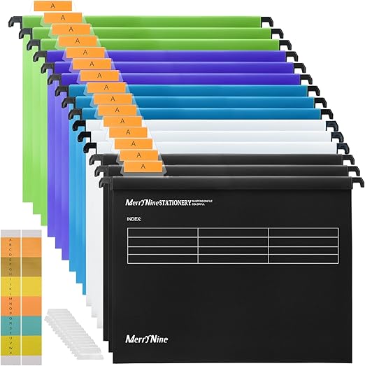 Suspension Files, MerryNine 15PCS Polypropylene Filing Cabinet ...