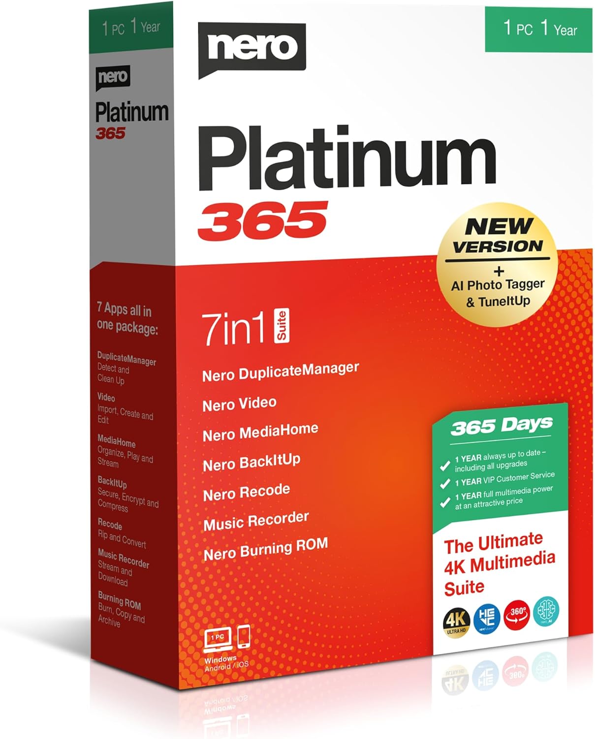 Nero Platinum 365 | Video Editing | Backup | Manage & Play Media | PC ...