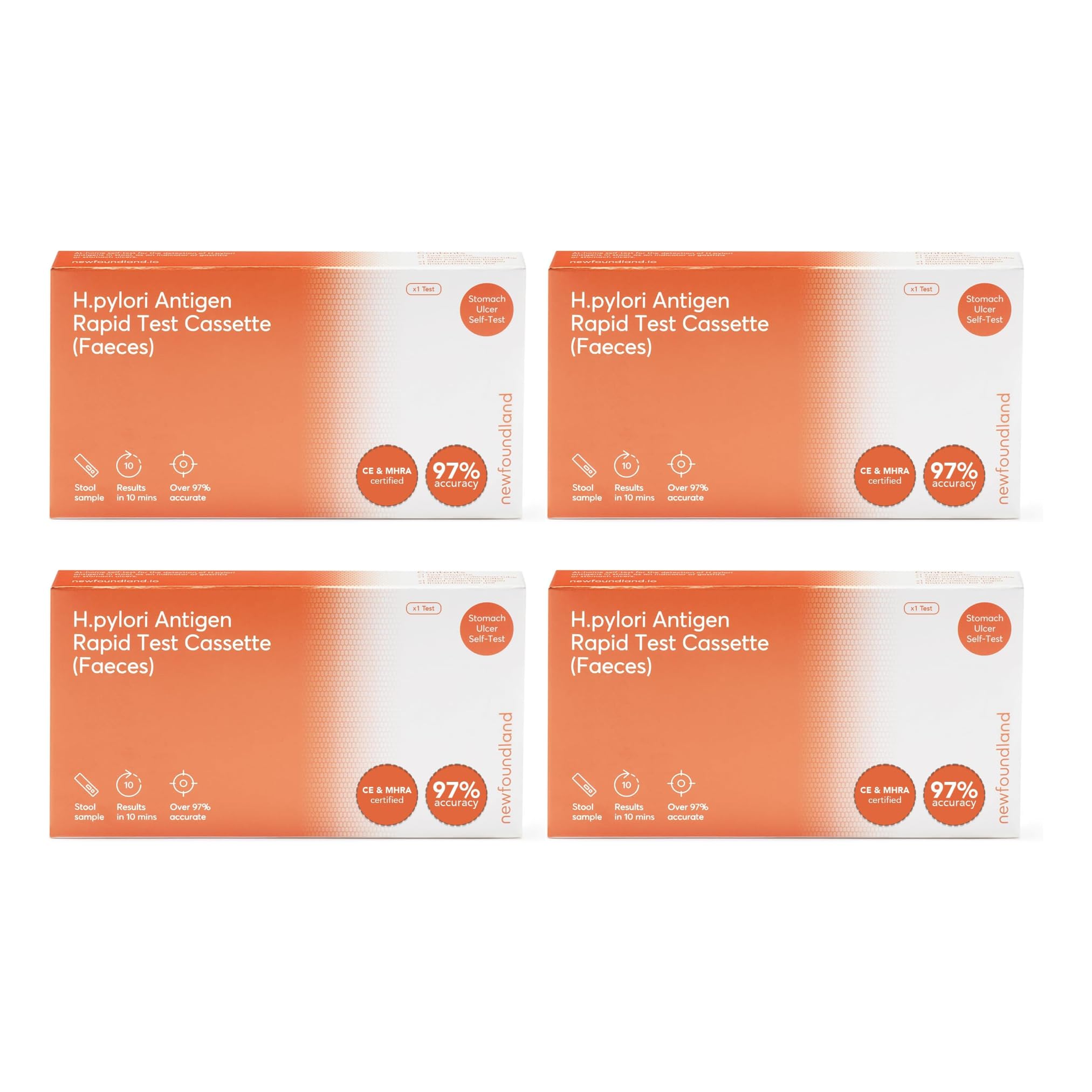 Advanced Stomach Ulcer Test Kit - 4-Pack Ulcer Detection Strips - Early ...