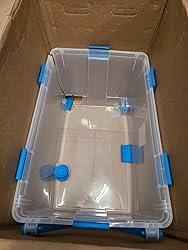 Amazon.com: Sterilite 120 Qt Wheeled Gasket Box, Stackable Storage Bin ...